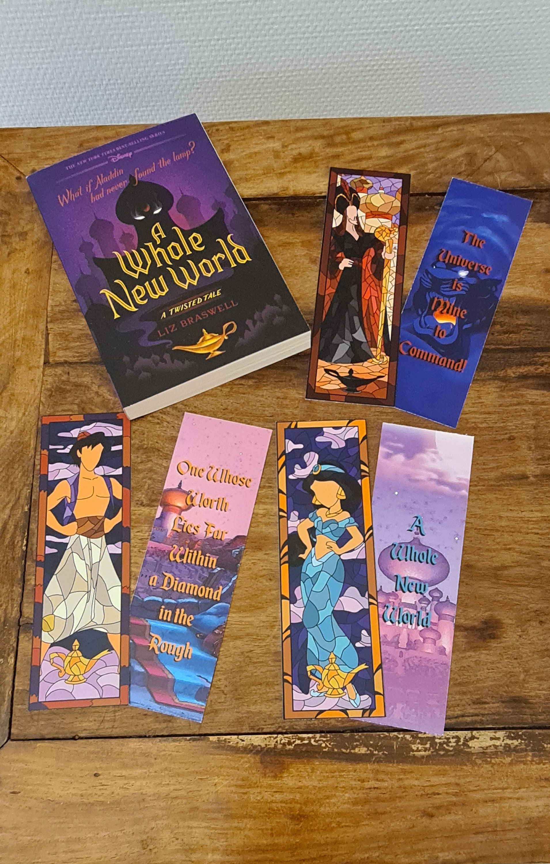Jasmine Bookmark Disney Princess Aladdin Oil Lamp Tiger - Etsy