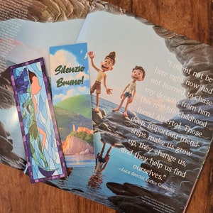 Luca Bookmark, Pixar Movie, Sea Monsters in Italy, Silenzio Bruno - Etsy