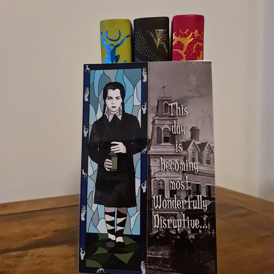 Wednesday Addams Bookmark, the Addams Family, and Thing, Christina ...