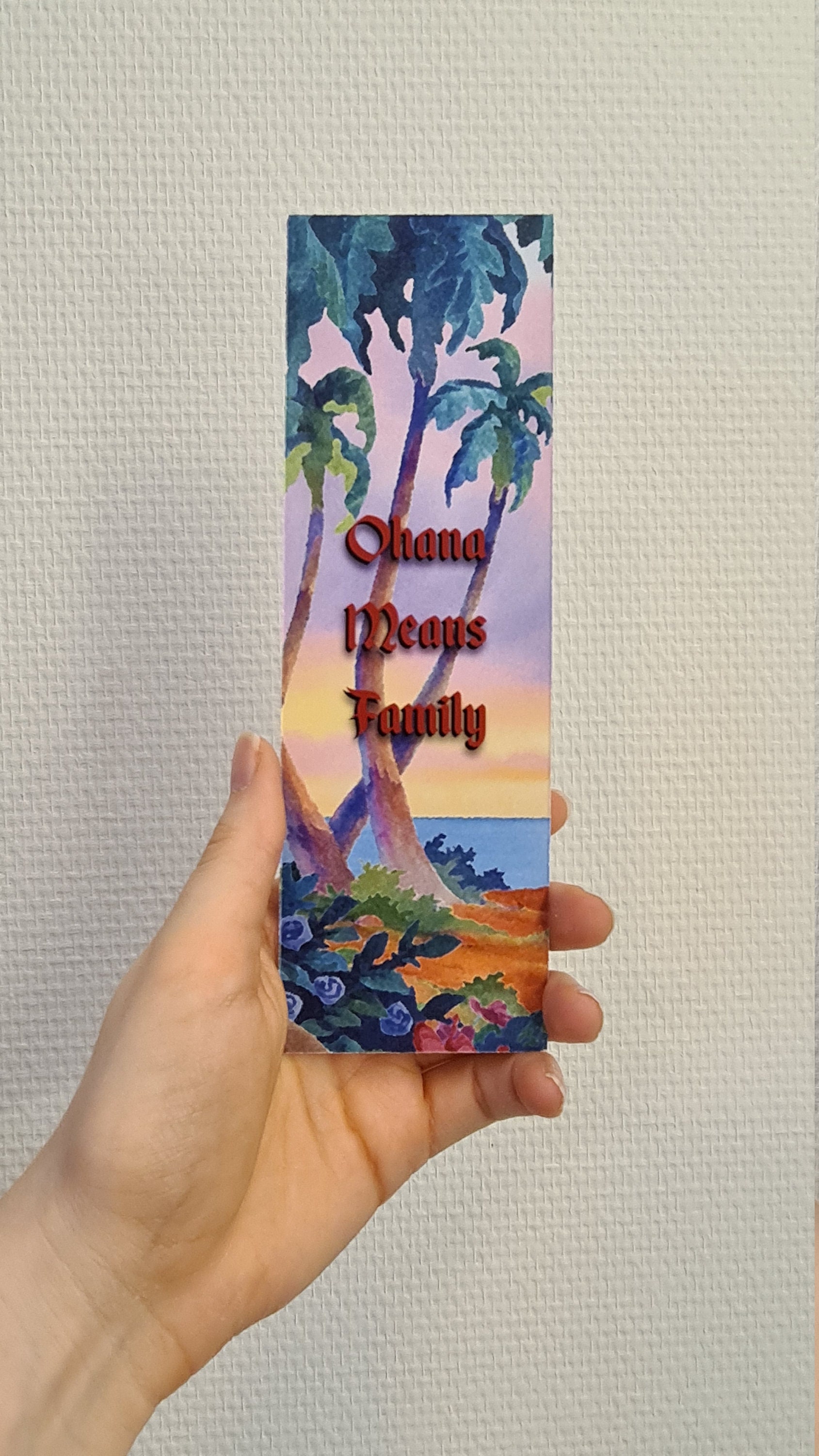 Lilo and Stitch Bookmark Ohana Hawaii Flower - Etsy