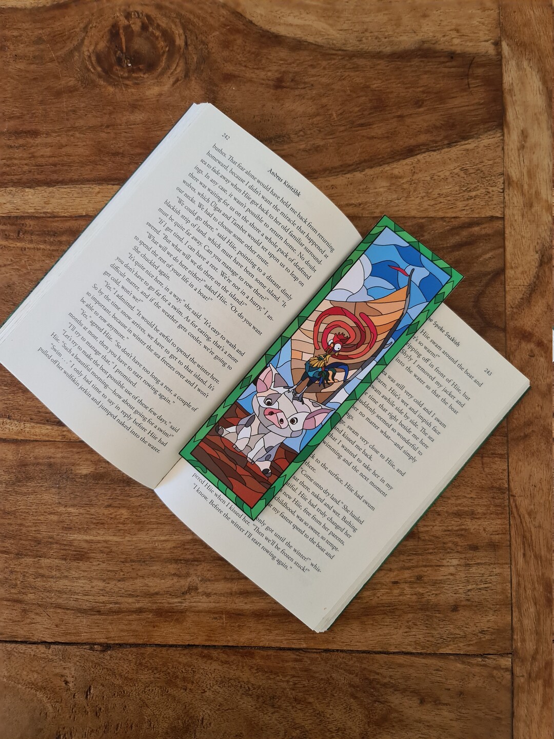 Heihei and Pua Bookmark, Moana Disney, the Chicken Lives - Etsy