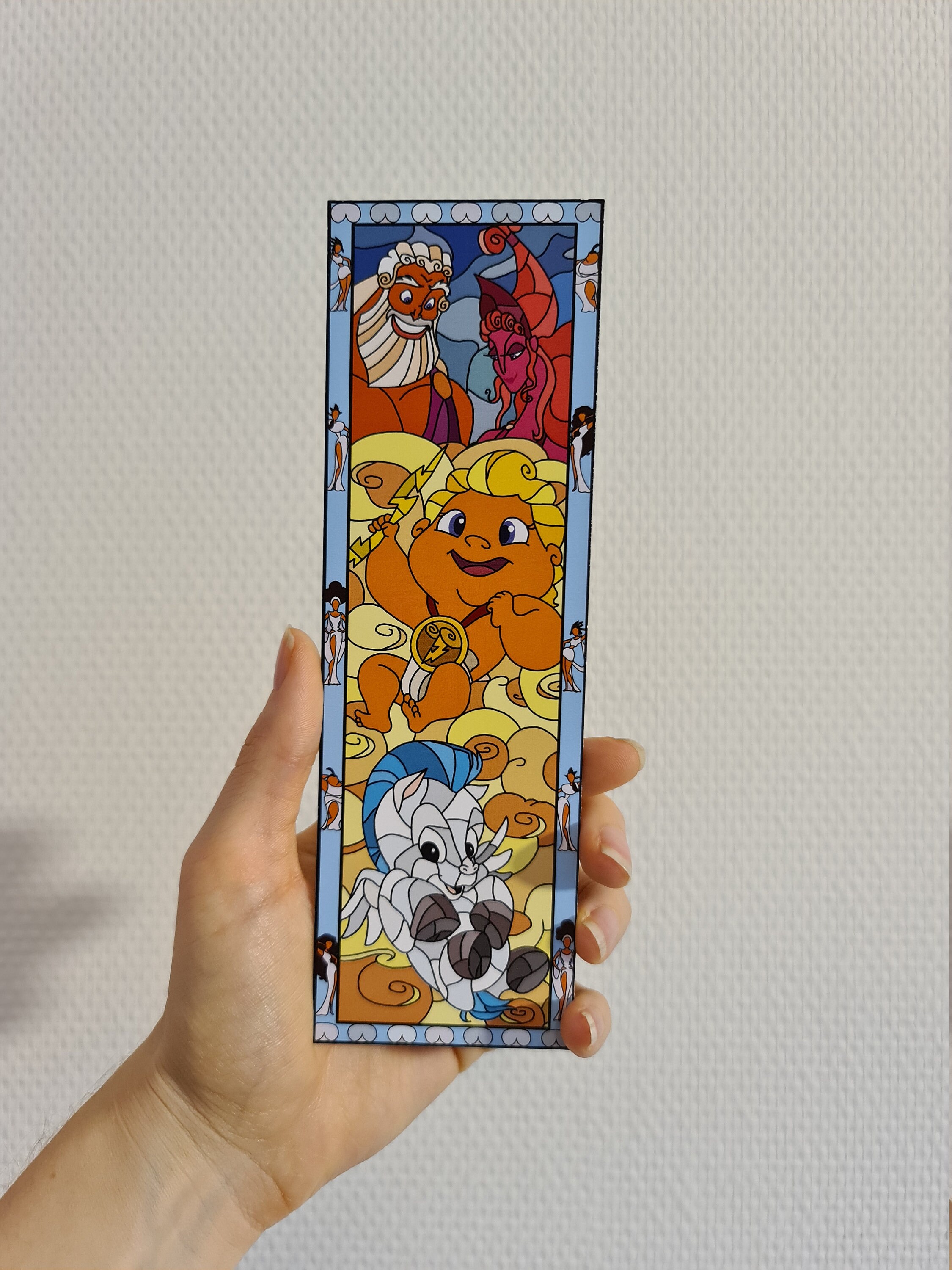 Baby Hercules and Pegasus Bookmark Disney Hercules Zeus and - Etsy