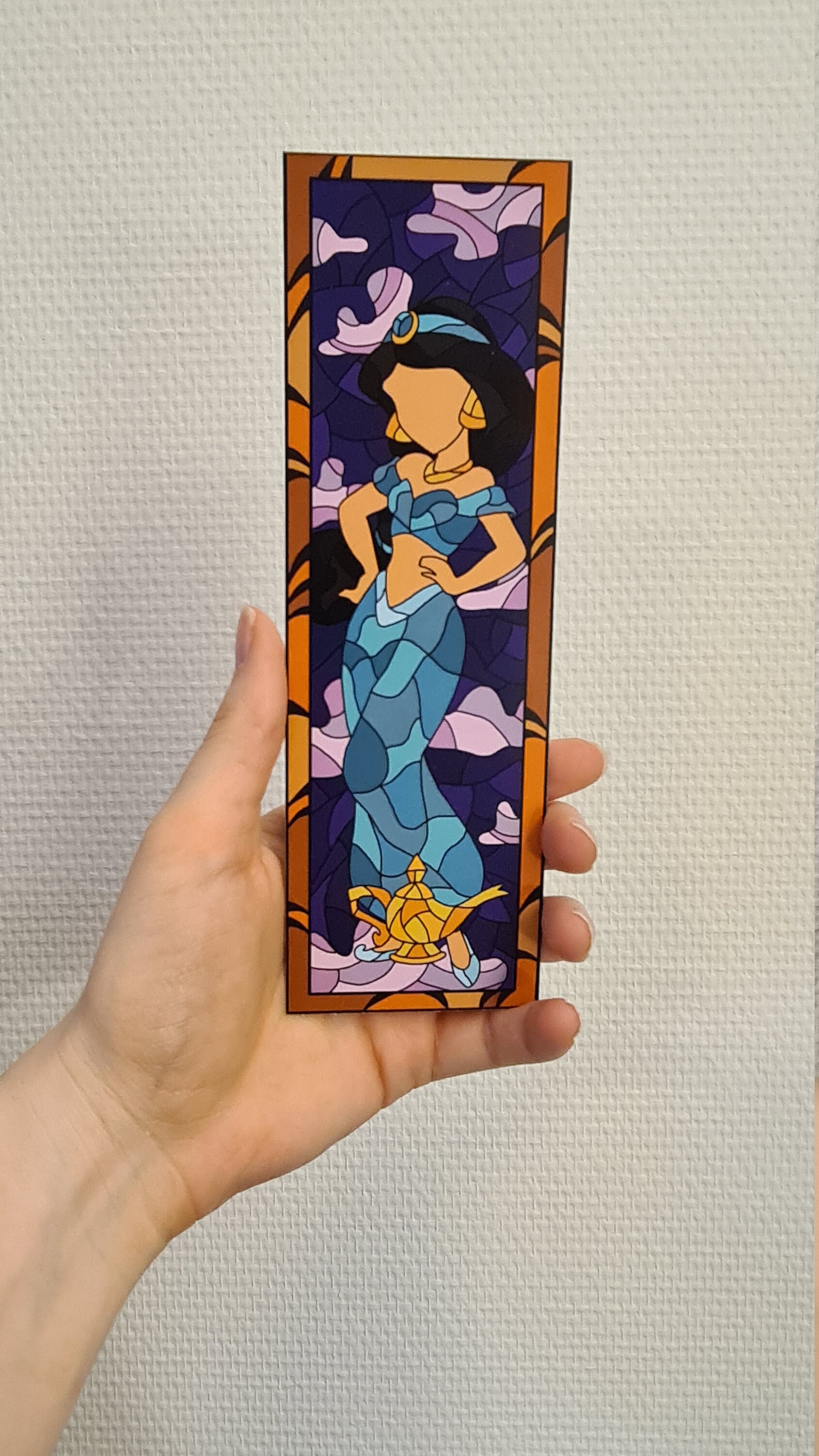 Jasmine Bookmark Disney Princess Aladdin Oil Lamp Tiger - Etsy