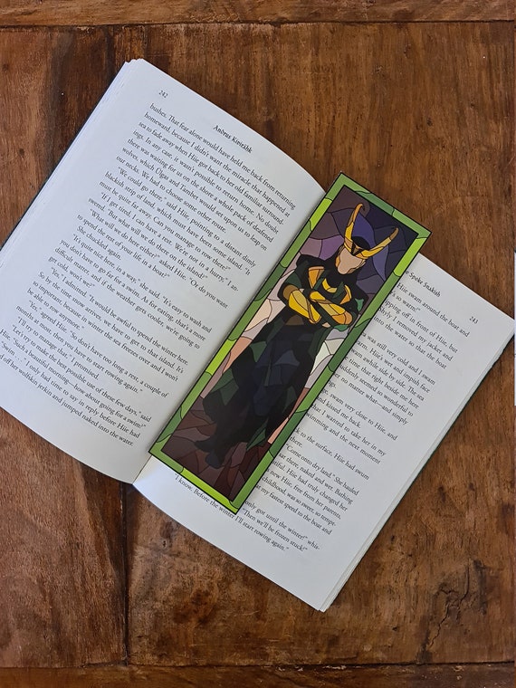 Loki Laufeyson Marvel Bookmark God of Mischief Prince of | Etsy