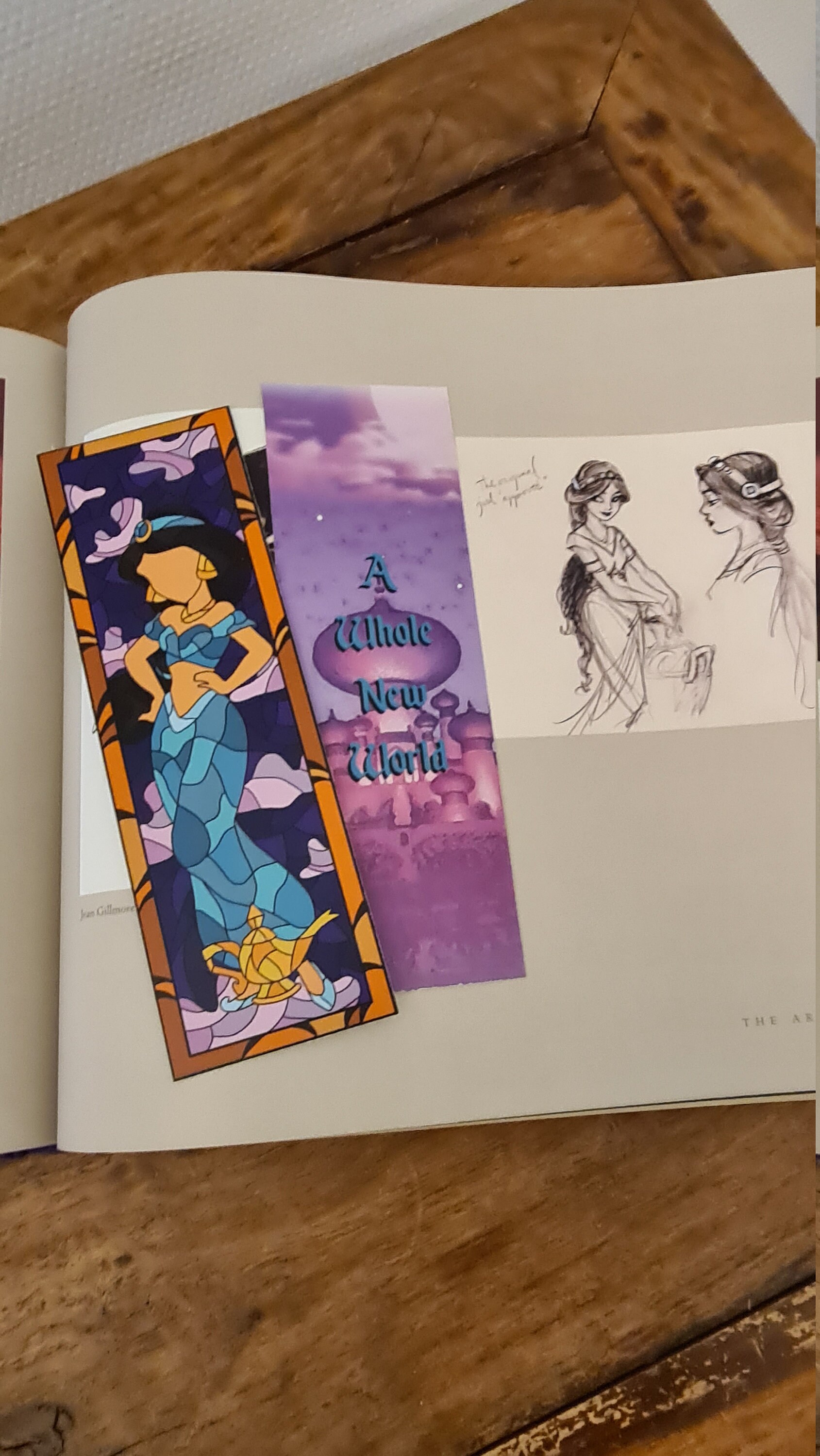 Jasmine Bookmark Disney Princess Aladdin Oil Lamp Tiger - Etsy