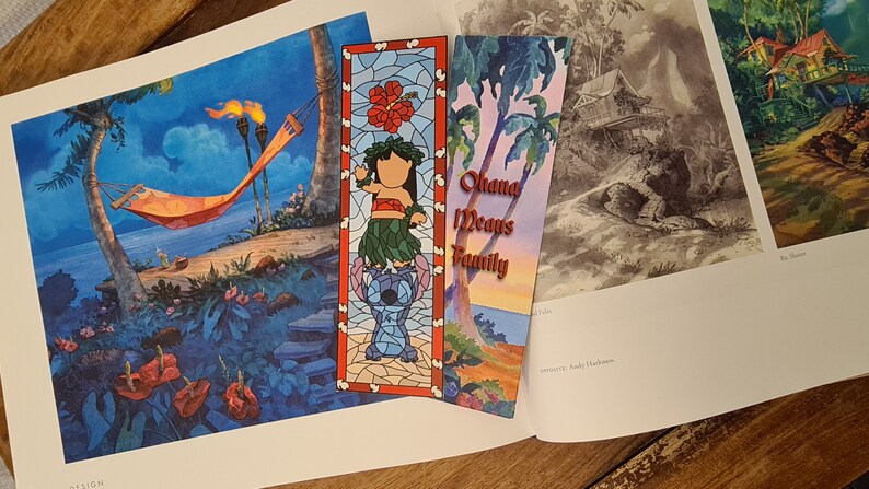 Lilo and Stitch Bookmark Ohana Hawaii Flower - Etsy