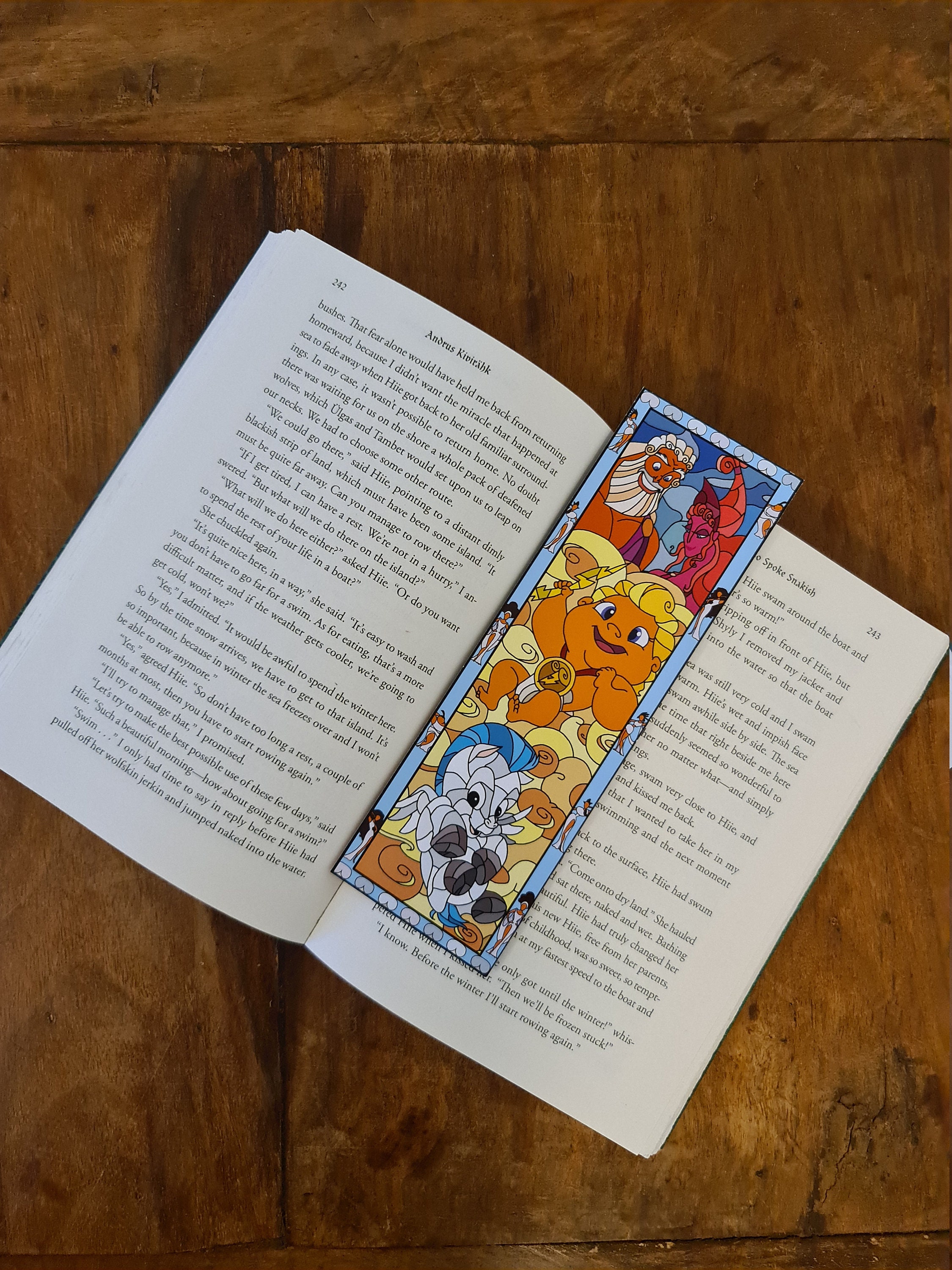 Baby Hercules and Pegasus Bookmark Disney Hercules Zeus and - Etsy