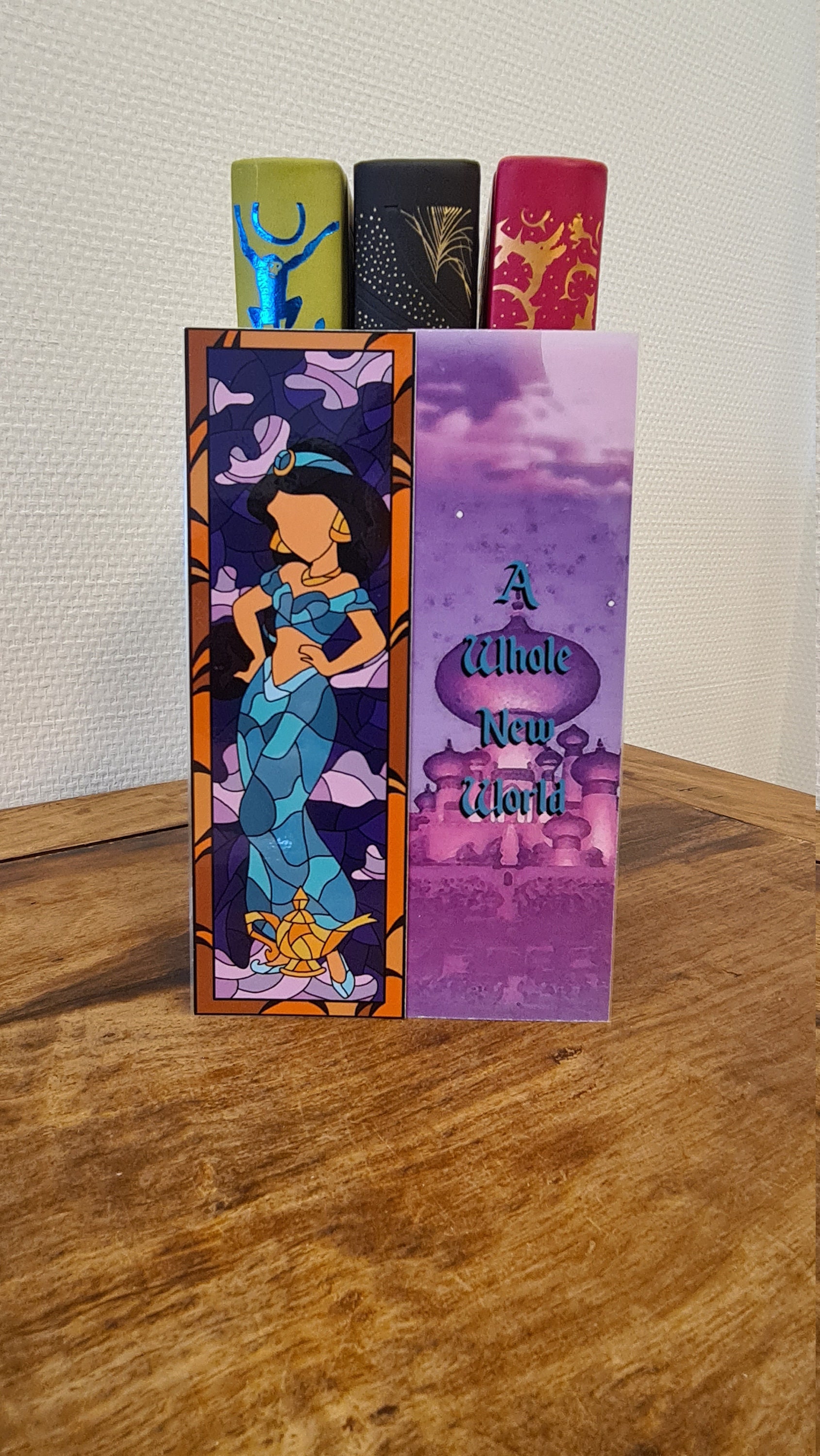 Jasmine Bookmark Disney Princess Aladdin Oil Lamp Tiger - Etsy