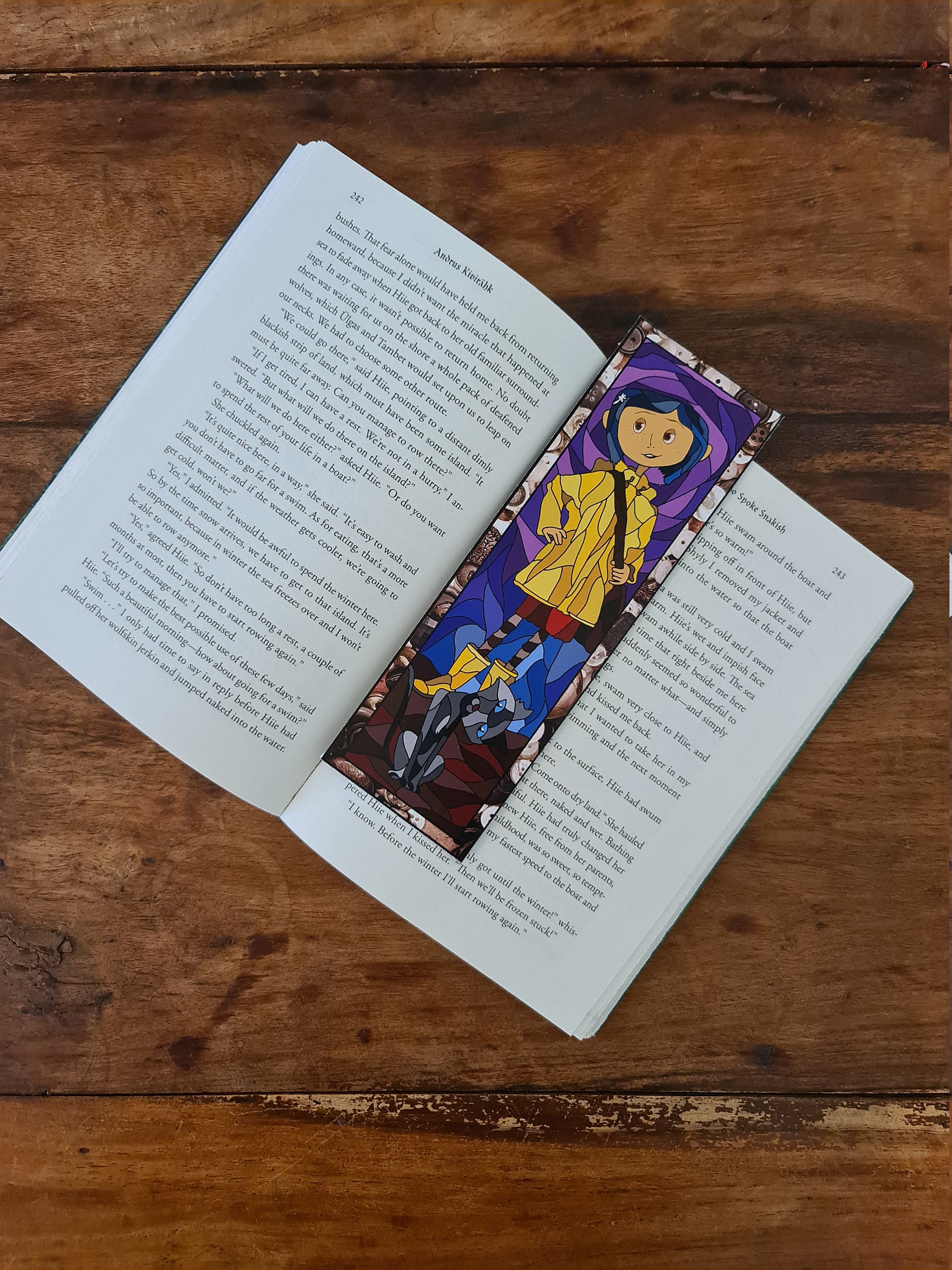 Coraline Bookmark Neil Gaiman Etsy