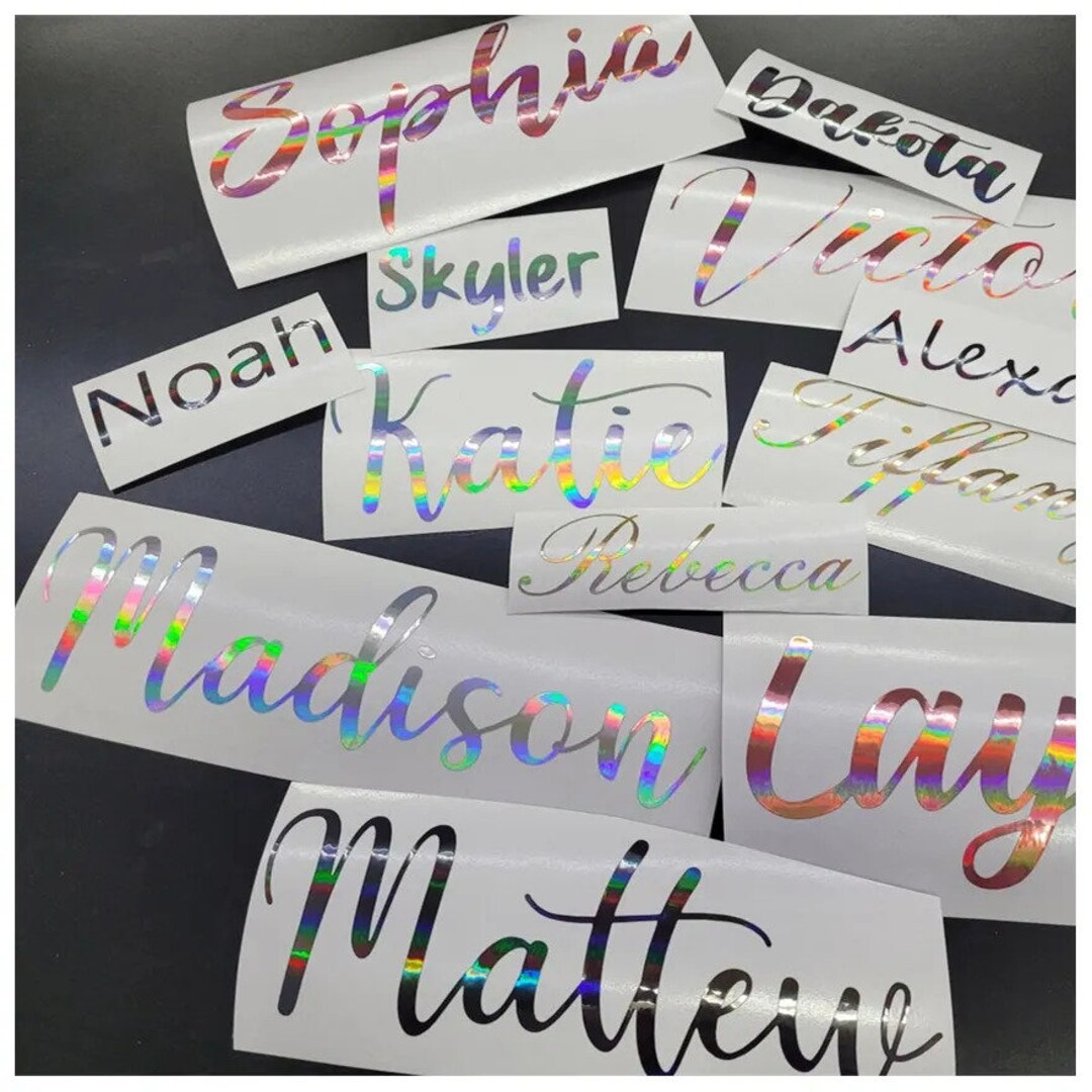 Decals Personalised Vinyl Sticker,vinyl Lettering,stickers for Gift ...