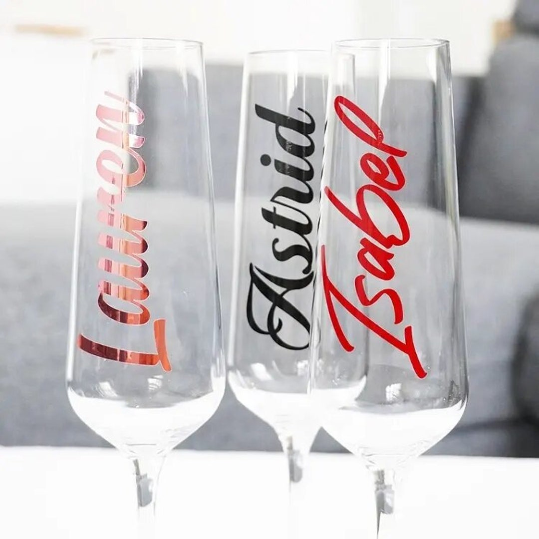 Personalized Stickers for Glasses,champagne Flutes,mugs,bottles,gift ...