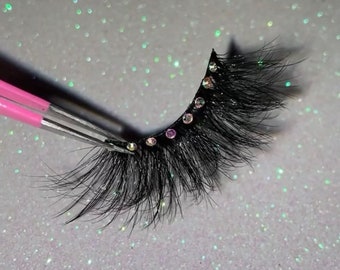 Blinged Out Strip Lash Set - Etsy