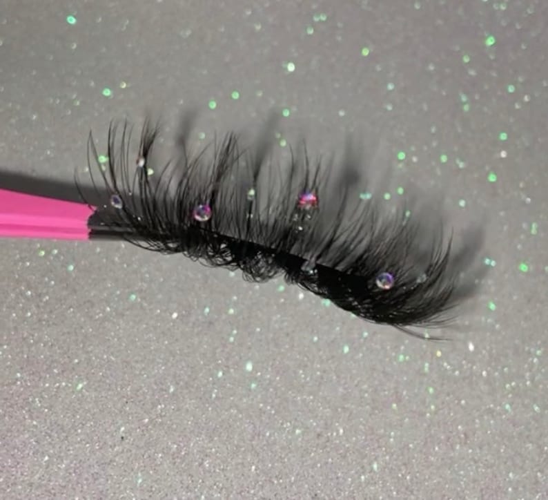 Blinged Out Strip Lash Set - Etsy