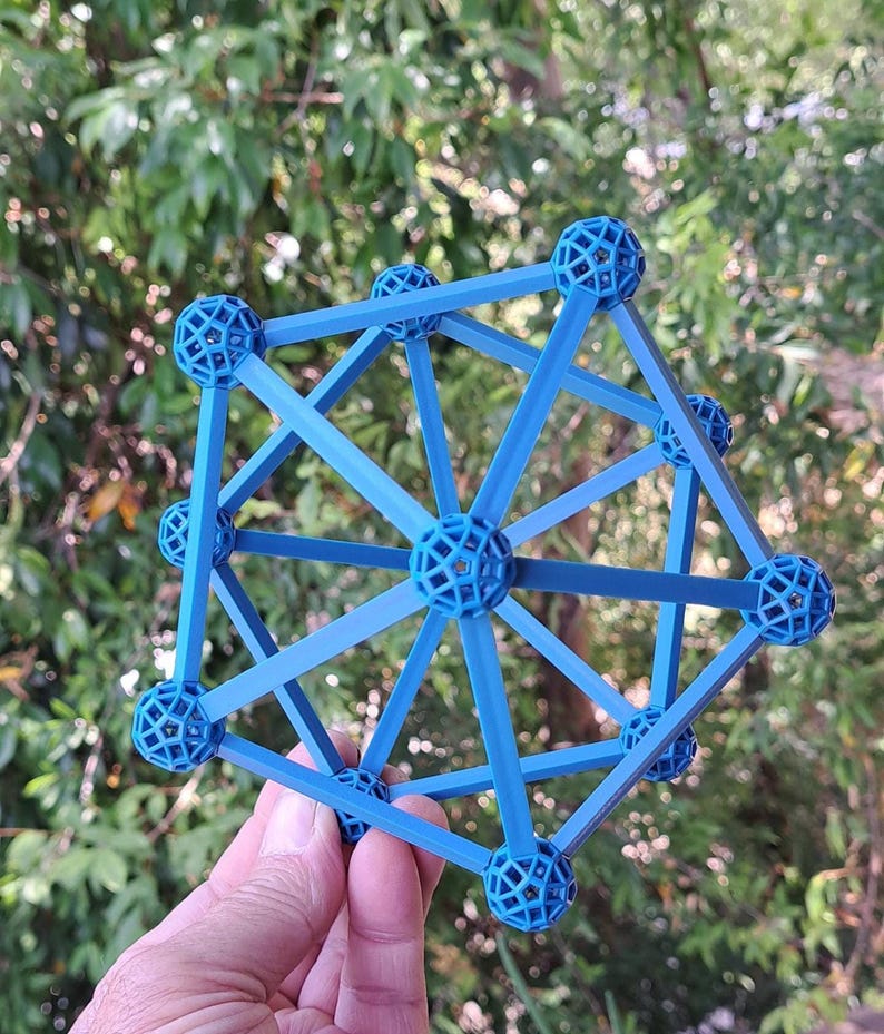 3D Sacred Geometry Merkabah Dodecahedron Star Ornament Spiritual ...