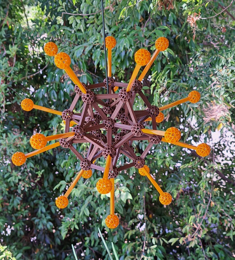3D Sacred Geometry Merkabah Dodecahedron Star Ornament Spiritual ...