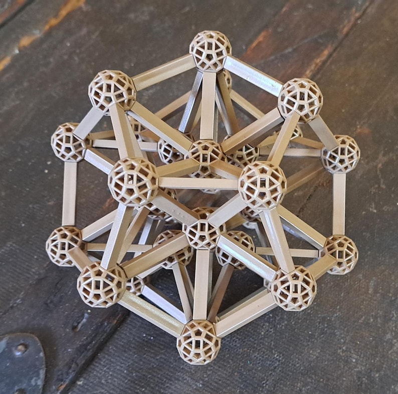 3D Sacred Geometry Merkabah Dodecahedron Star Ornament Spiritual ...