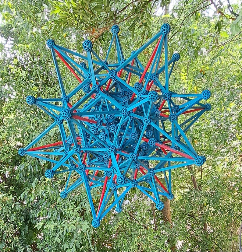 3D Sacred Geometry Merkabah Dodecahedron Star Ornament Spiritual ...