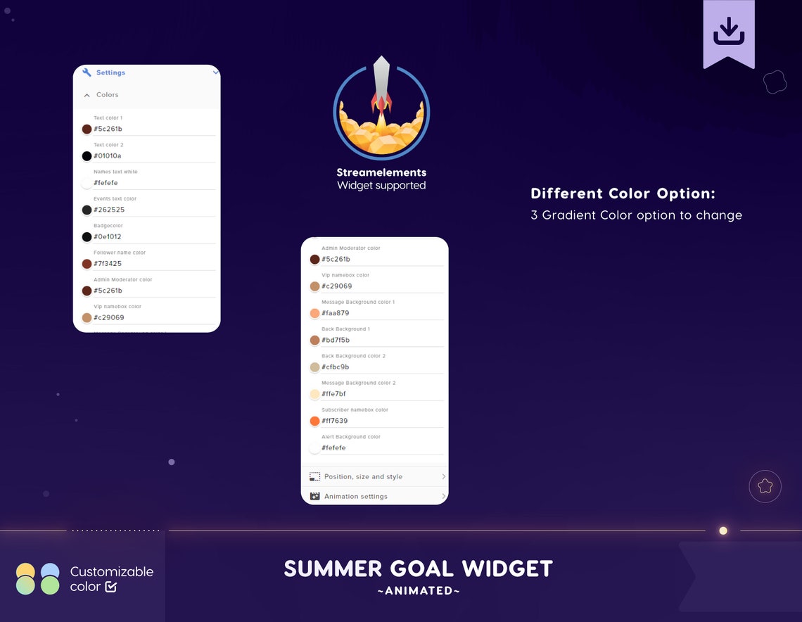 Warm Glow Summer: Chat Widget Nature, Cozy, Starry Theme Chat Widget ...
