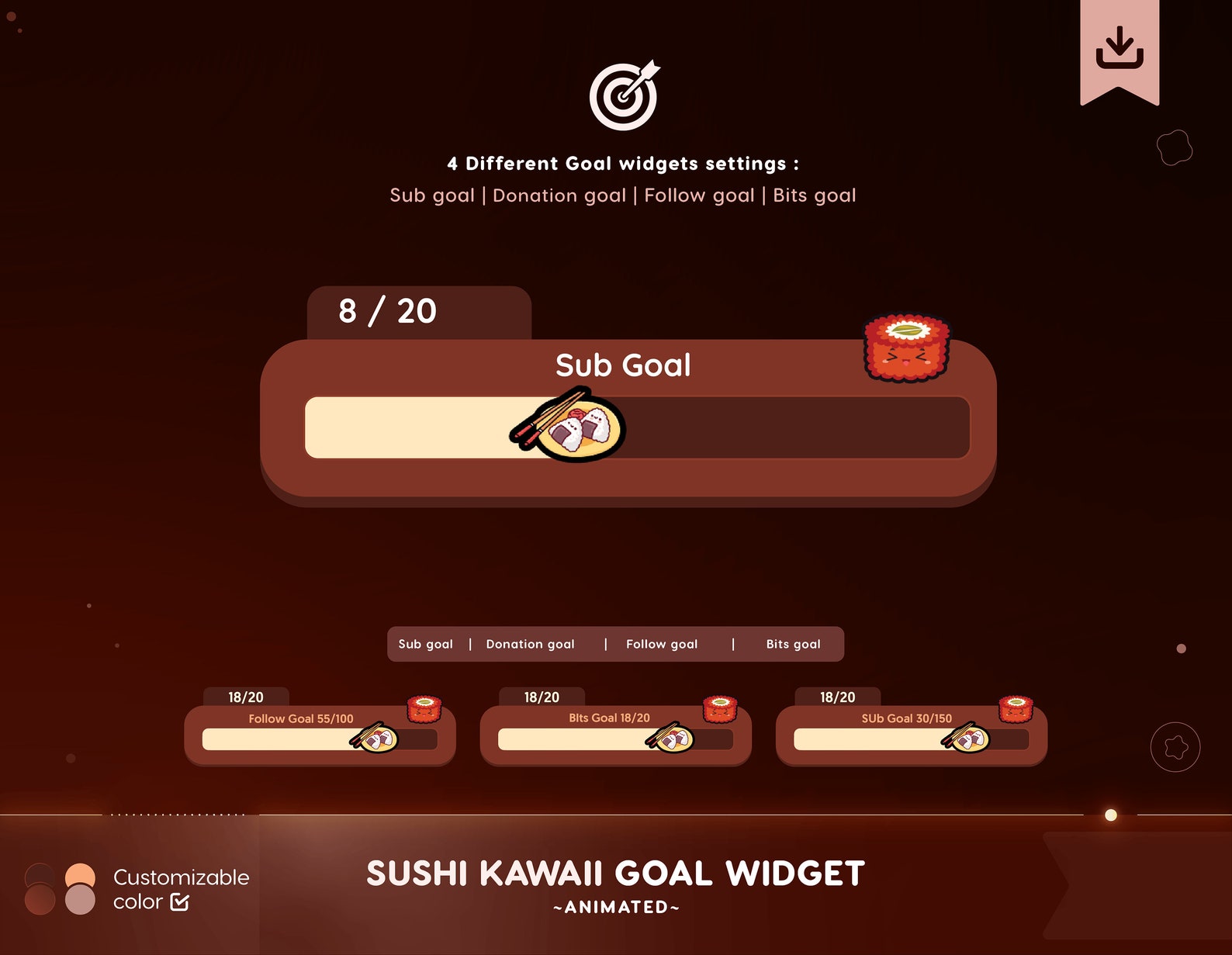 Sushi : Chat Widget Cuisine, Cozy, Yummy Theme Chat Widget With ...