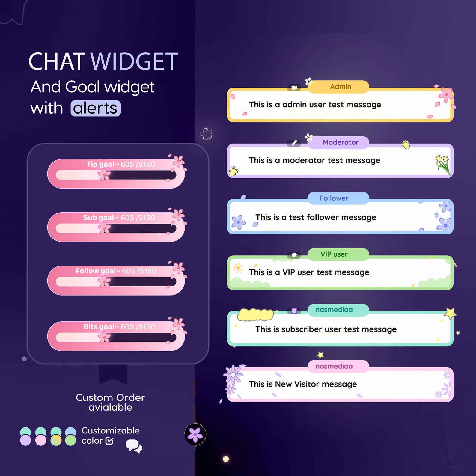 Warm Glow Summer: Chat Widget Nature, Cozy, Starry Theme Chat Widget ...