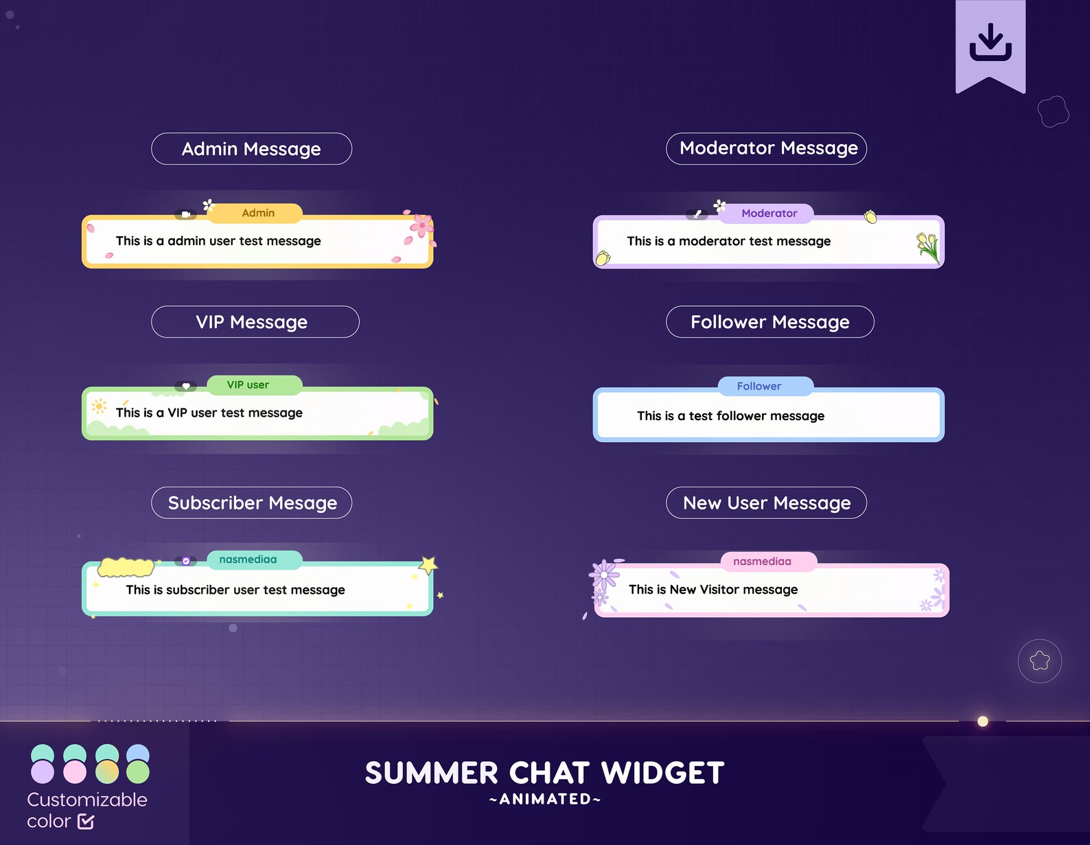 Warm Glow Summer: Chat Widget Nature, Cozy, Starry Theme Chat Widget ...