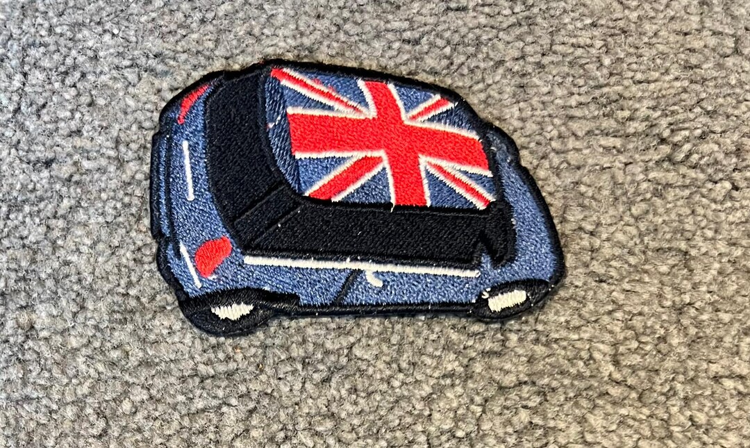 Union Jack Flag Mini Car Embroidery Sew/iron on Patch - Etsy