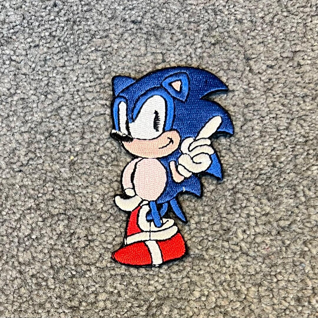 Sonic Game Cartoon Logo Iron on Patches Embroidered - Etsy