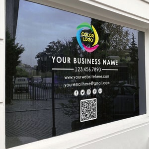 Custom Window Decal With Your Company Logo - Personalized Company ...