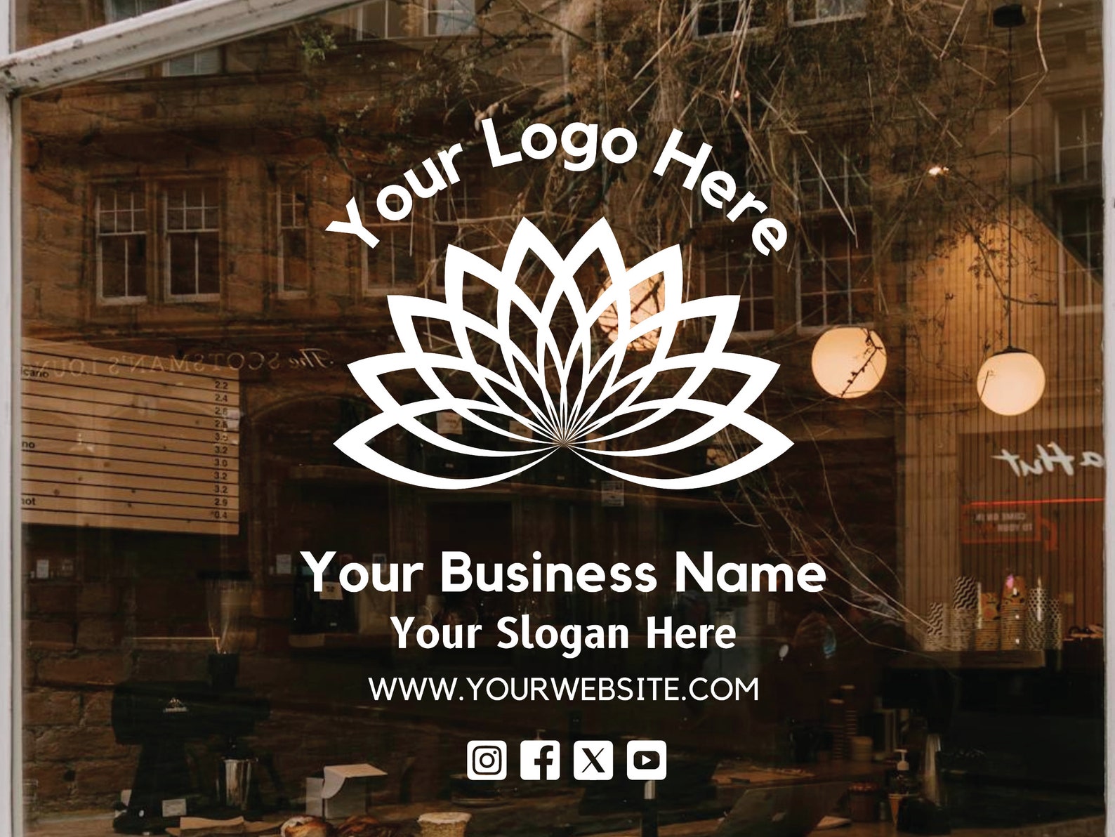 Vinyl Window Decal for Businesses – Storefront Signage - Window Sign ...