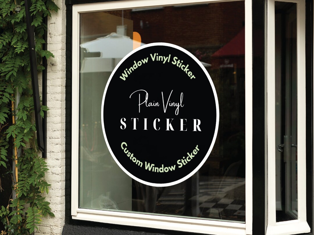 Premium Custom Window Sticker - Vinyl Printed Stickers - Personalized ...