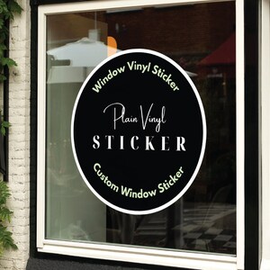 Premium Custom Window Sticker - Vinyl Printed Stickers - Personalized ...