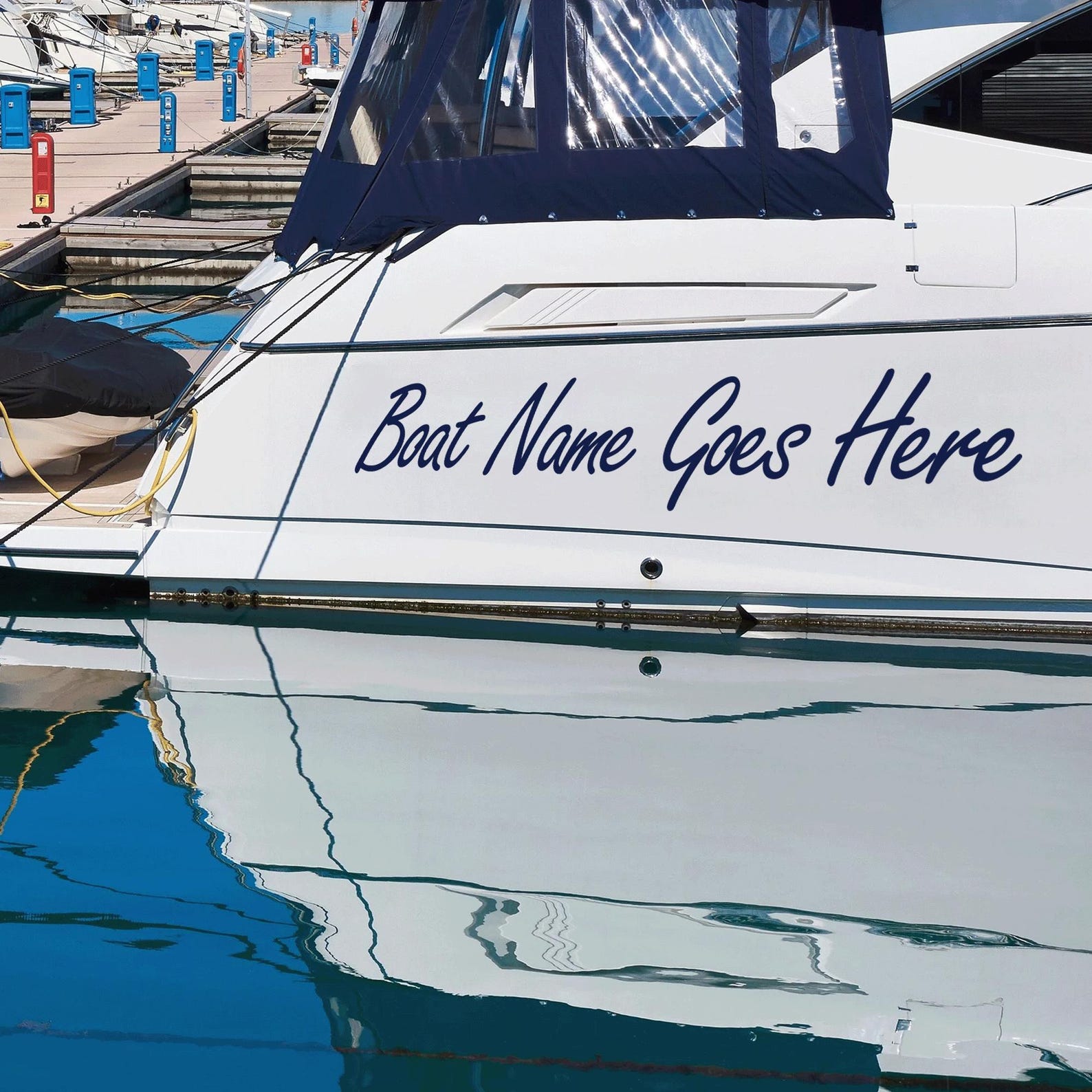 Custom Boat Name Decal – Personalized Vinyl Lettering for Boats, Jet ...