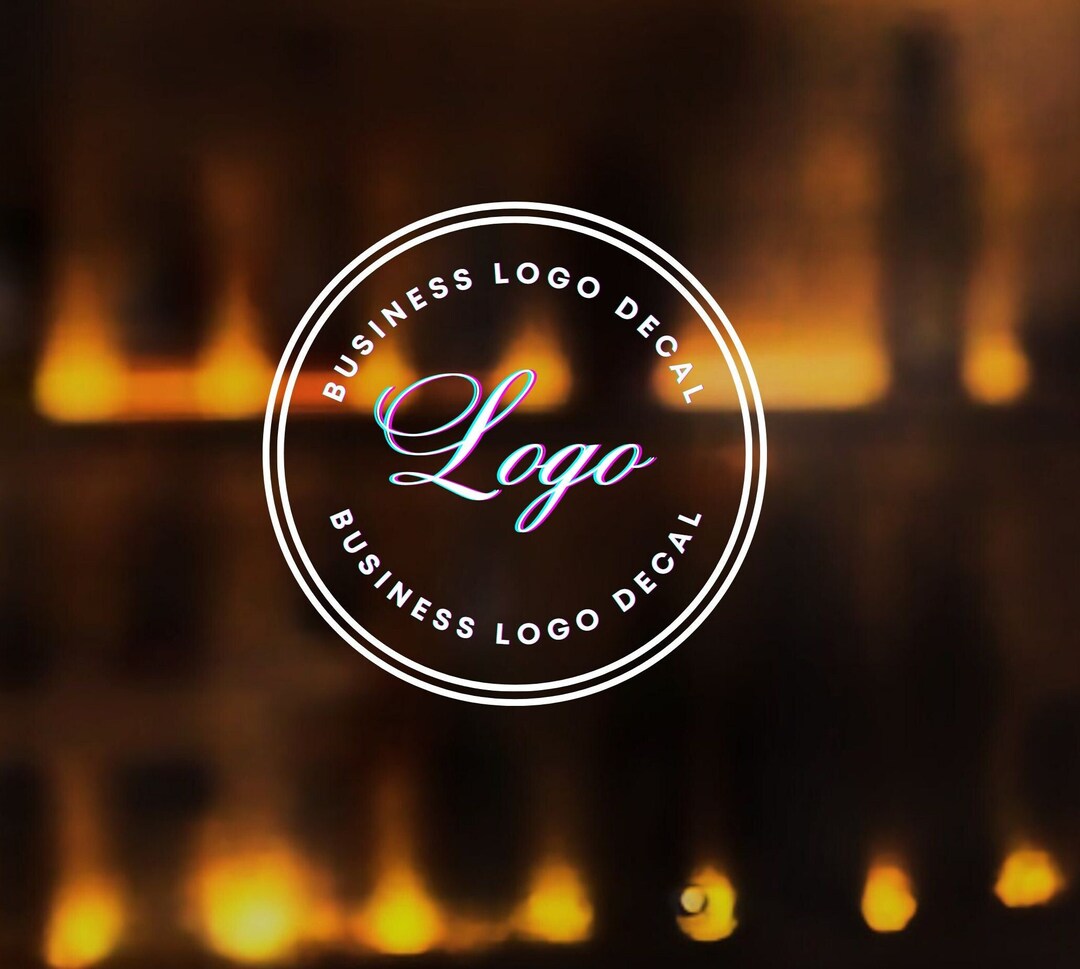 Best Quality Custom Business Logo Decal One Color Window Decal Single ...