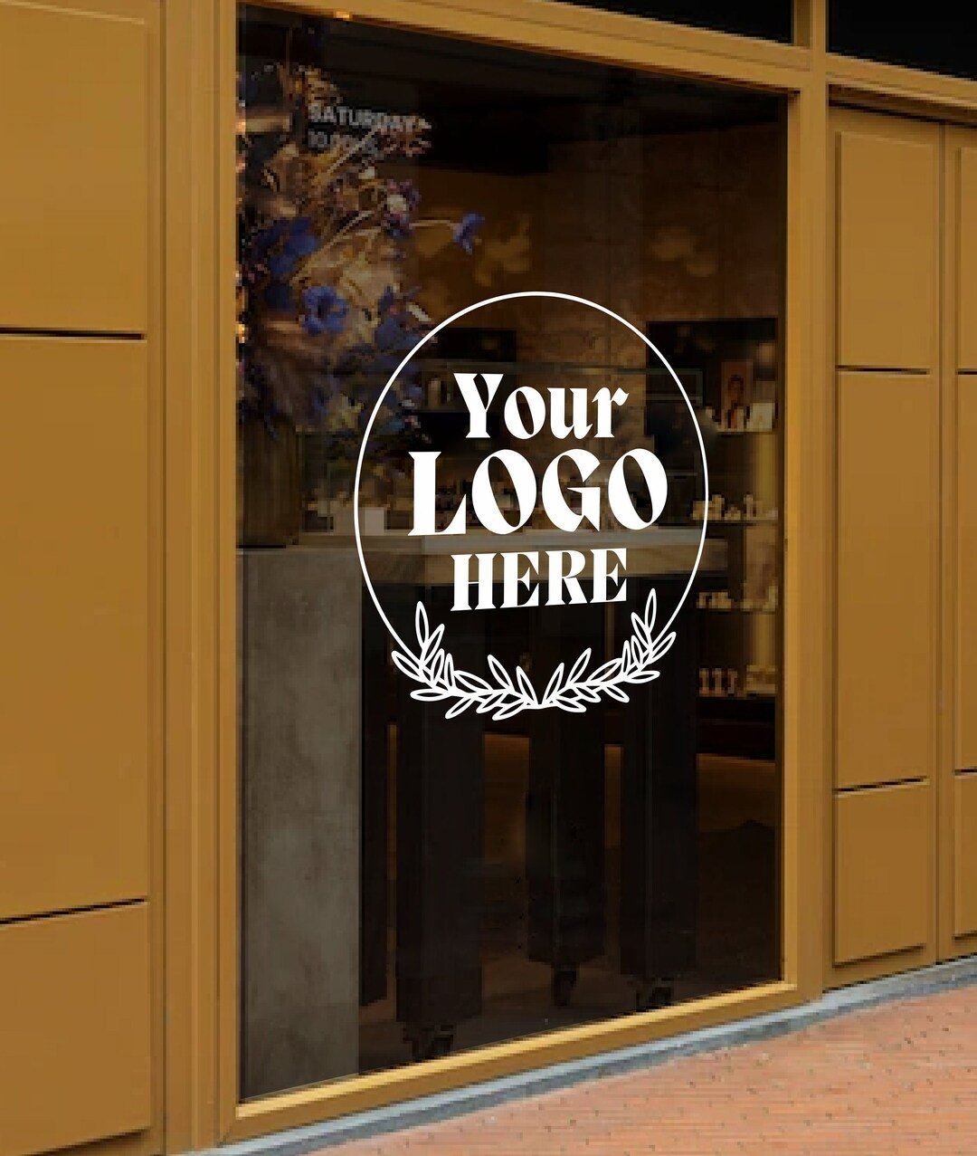 Best Seller Custom Business Logo Decal One Color Window Decal Single ...