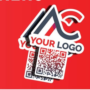 Get Stickers in Bulk, QR Code With LOGO Stickers, Pack of Stickers ...