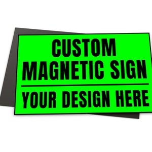 Custom Magnetic Signs - Full Color Magnetic Signs - Magnet Advertising ...