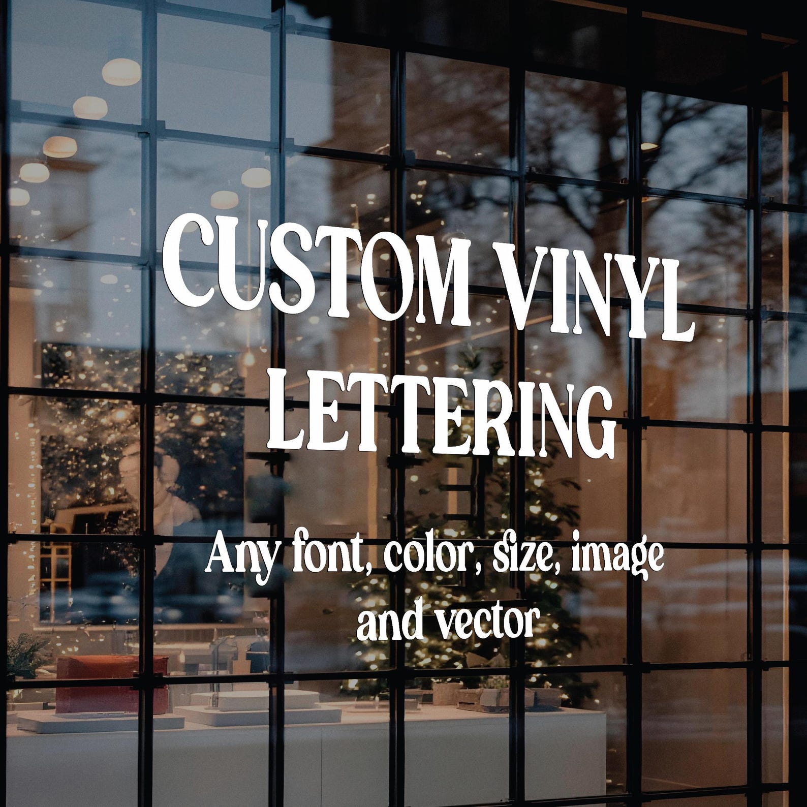 Custom Business Logo Vinyl Decal – Personalized Vinyl Signs - Etsy