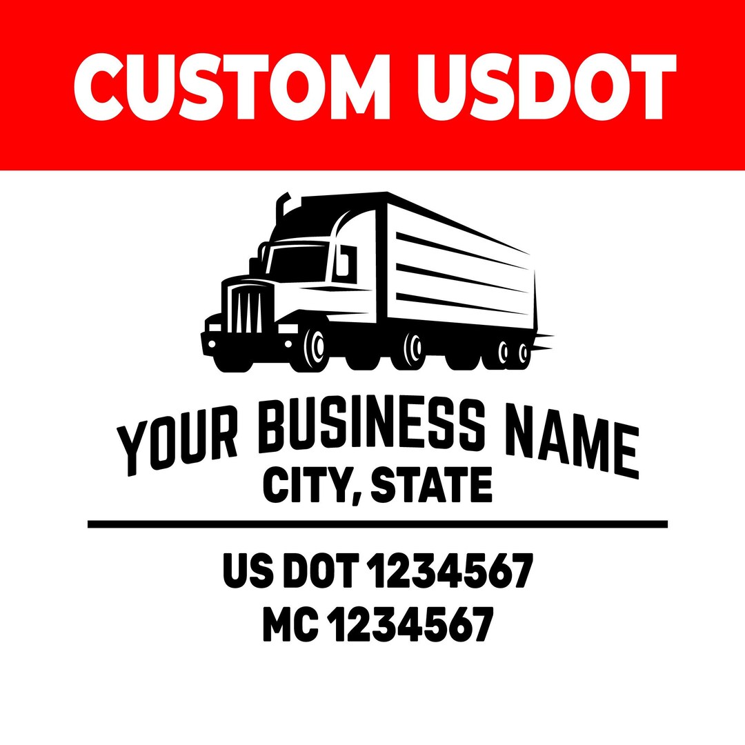 Truck Decals - Commercial Truck Decals - Door Lettering - Company Truck ...