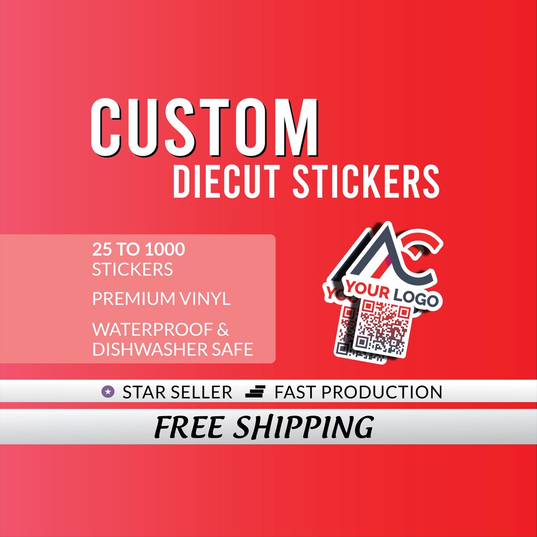 Pack of Stickers With QR Code, Bulk Stickers, Custom QR Code Stickers ...
