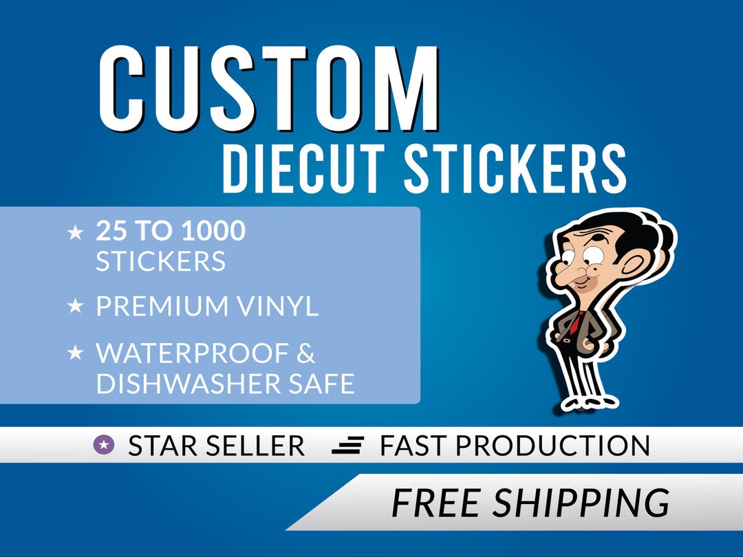 Custom Bulk Stickers, Custom Vinyl Stickers, Any Shape, Perfect for ...