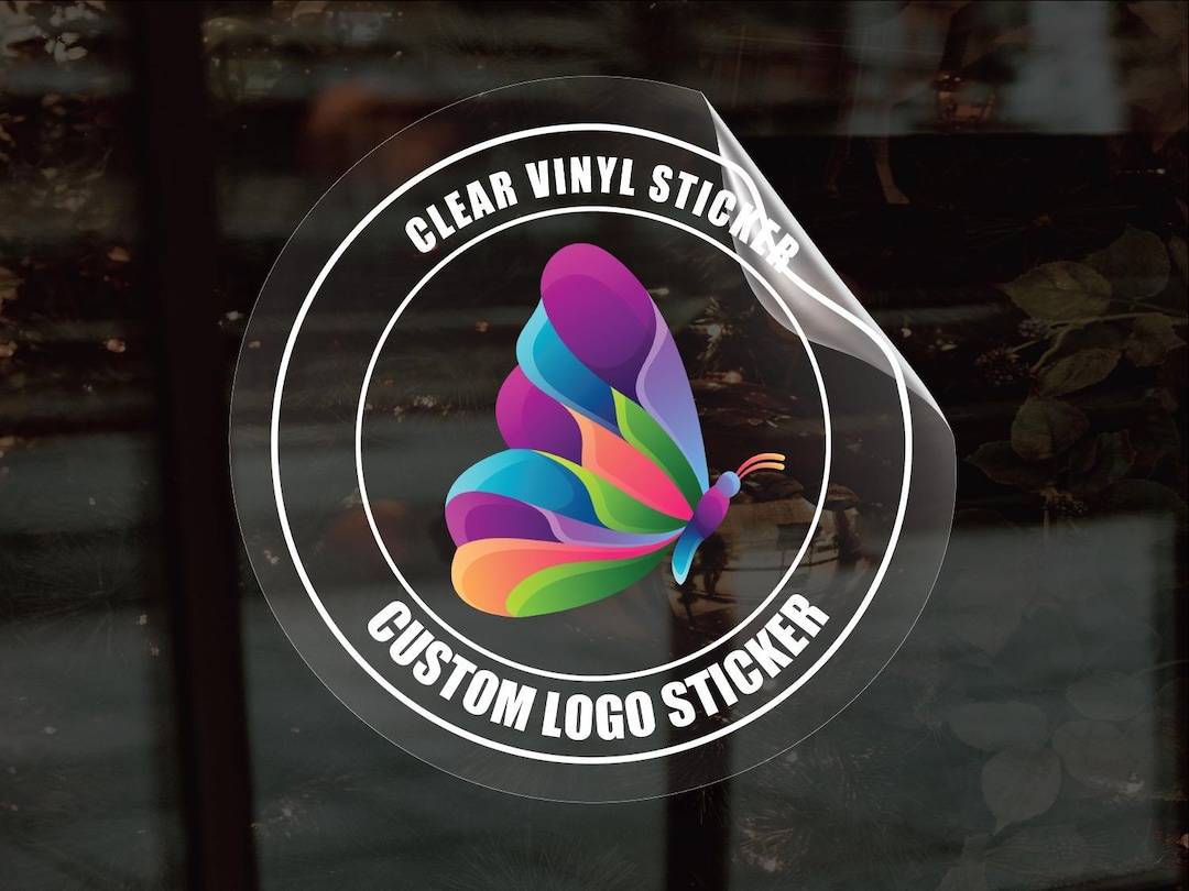 Custom Clear Vinyl Stickers – Weatherproof & Durable - Premium Vinyl ...
