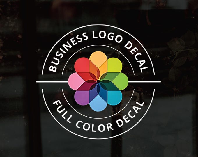 Full Color Custom Printed Logo Decal- Logo Decal for Business- Custom ...