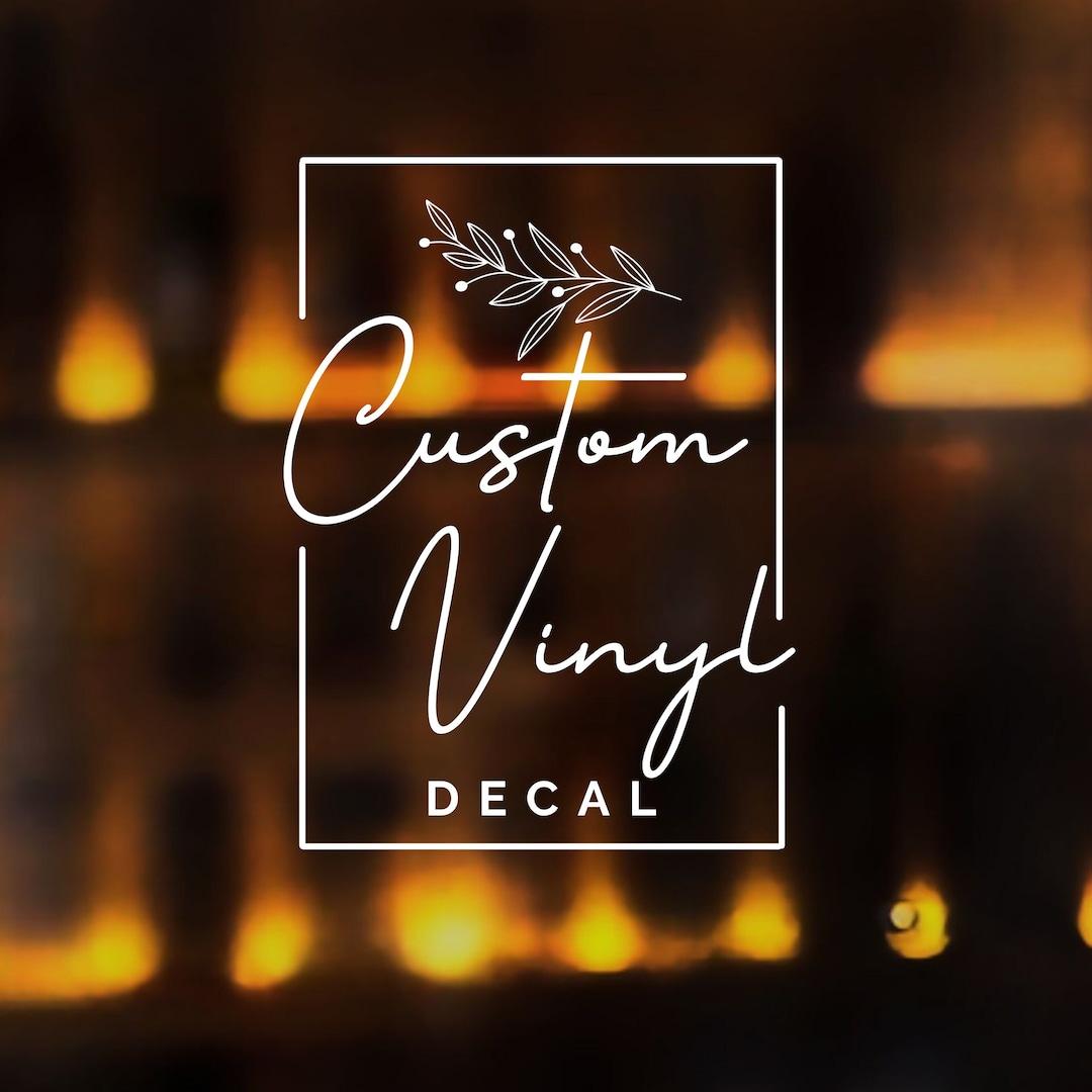 Design Your Own Decal - Custom Vinyl Sticker - Personalized Text, Image ...