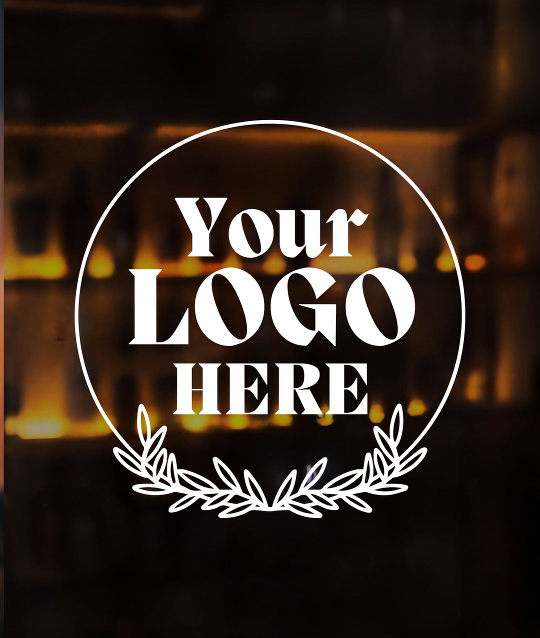 Custom Logo Decal - Business Door Sticker - Vinyl Decals for Business ...