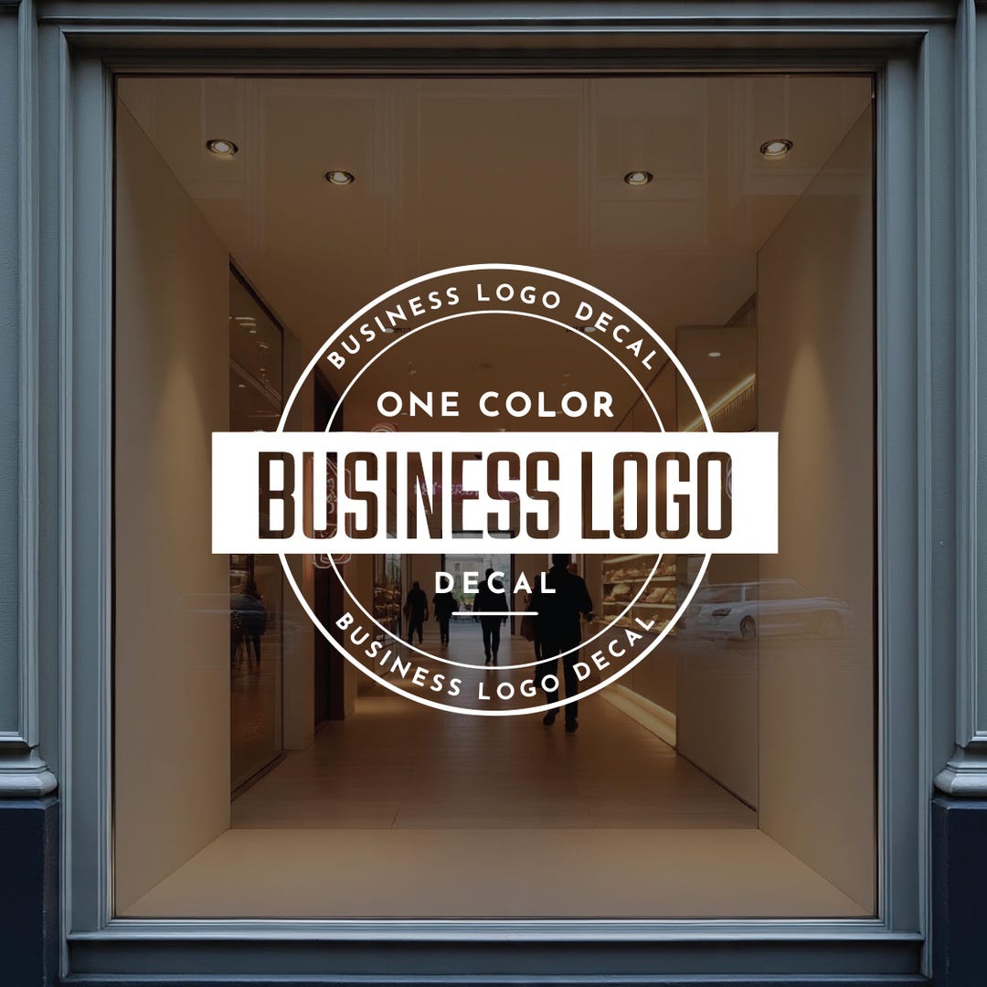 Custom Business Logo Decals - Personalized Logo Stickers - Full-color ...