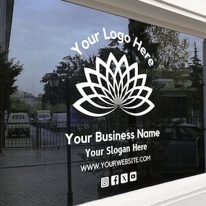 Vinyl Window Decal for Businesses – Storefront Signage - Window Sign ...