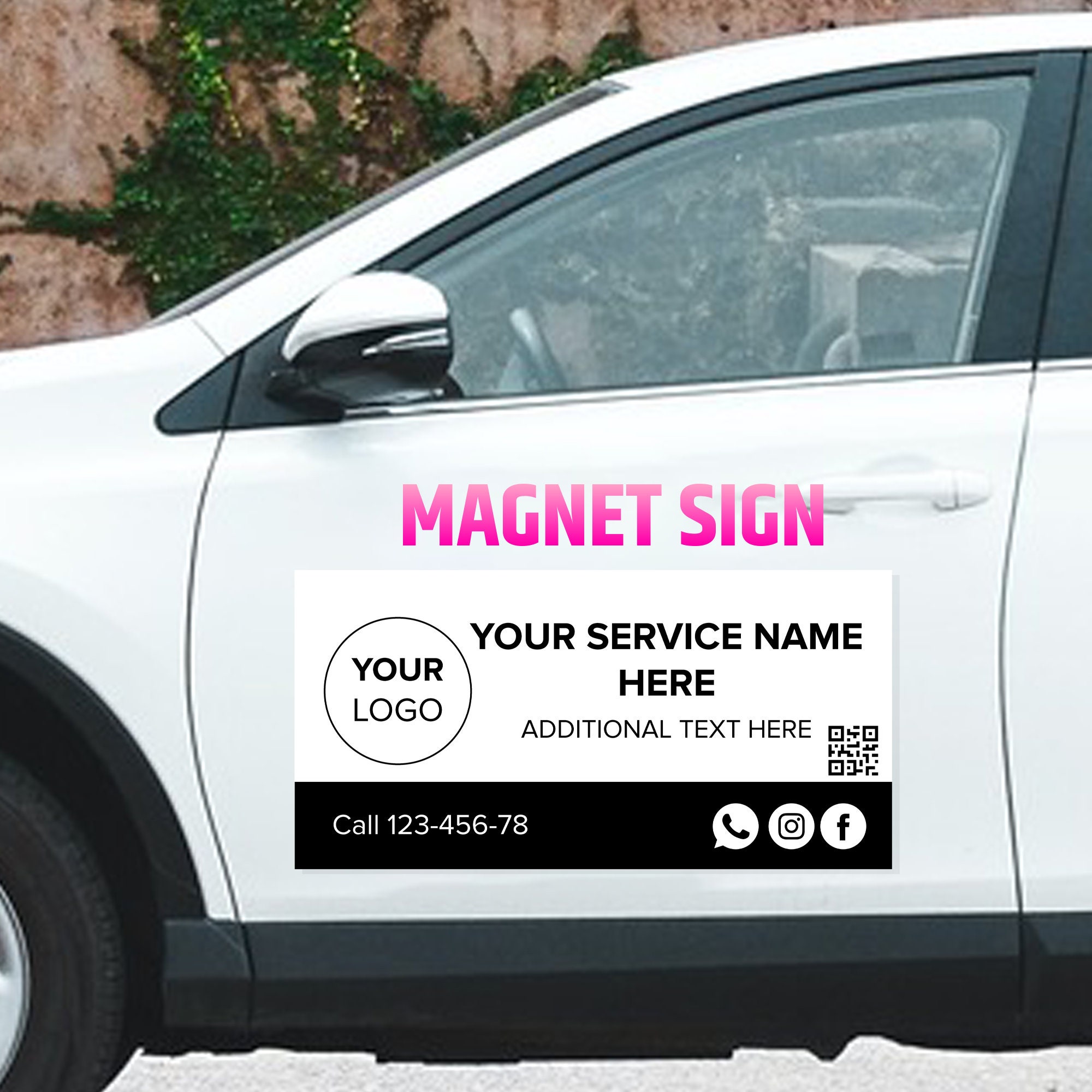 Custom Car Magnets – Full Color Advertising, Business Promotion - Etsy