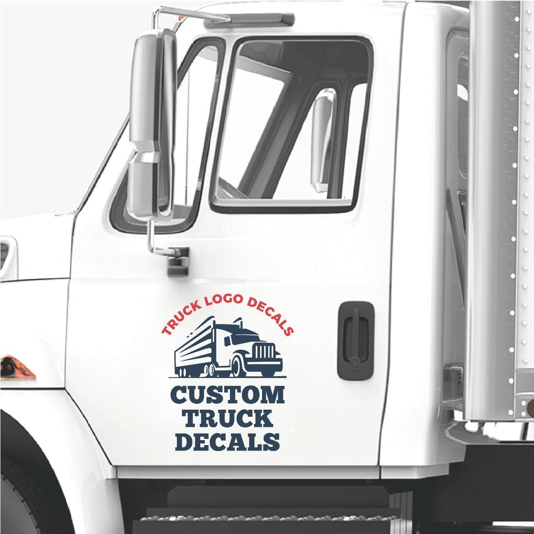 Trailer Logo Decal - Pair of 2 Truck Sign - Custom US DOT Truck Logo ...