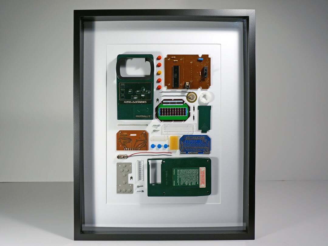 Framed Mattel Football 2 Deconstructed | Vintage Game Knolled Art - Etsy