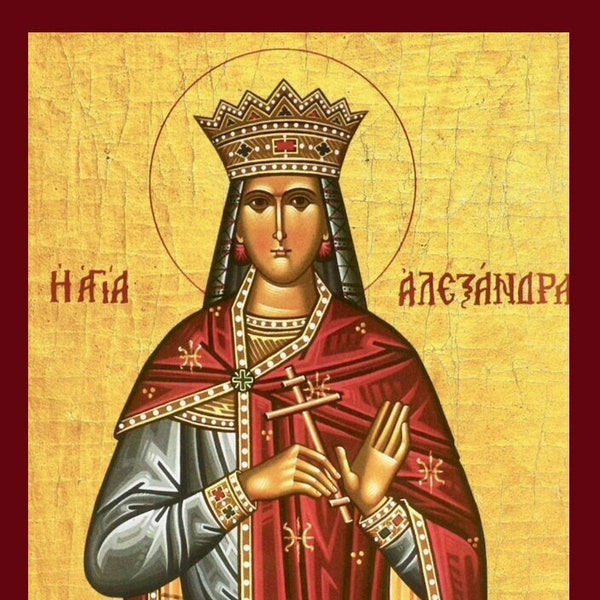 Saint Alexandra Icon - Etsy